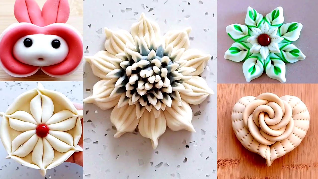 Creative Dough Pastry Recipes. Bread Rolls, Bun Shapes || Most ...