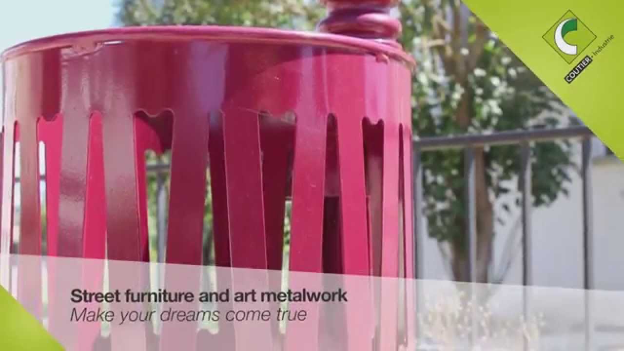 Street furniture and art metalwork - Coutier Industrie - YouTube