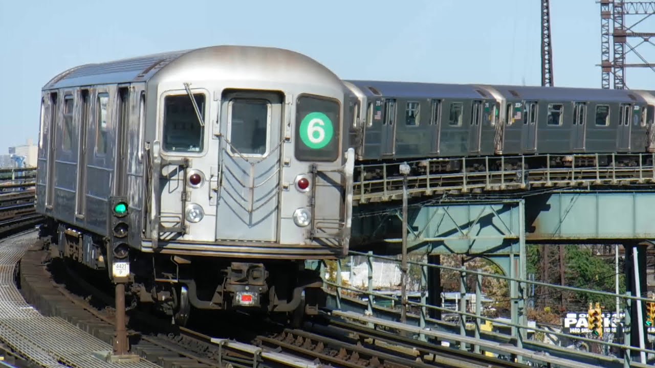 1080p⁶⁰ IRT Pelham Line: Pelham Bay Park-bound R62A 6 Train @ Whitlock ...