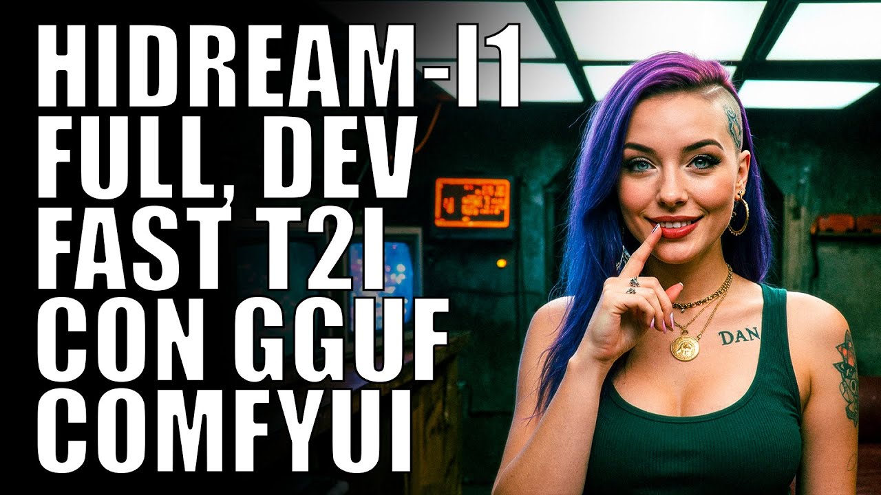Guida HIDREAM-I1 modelli FULL, DEV e FAST su COMFYUI // GGUF - YouTube