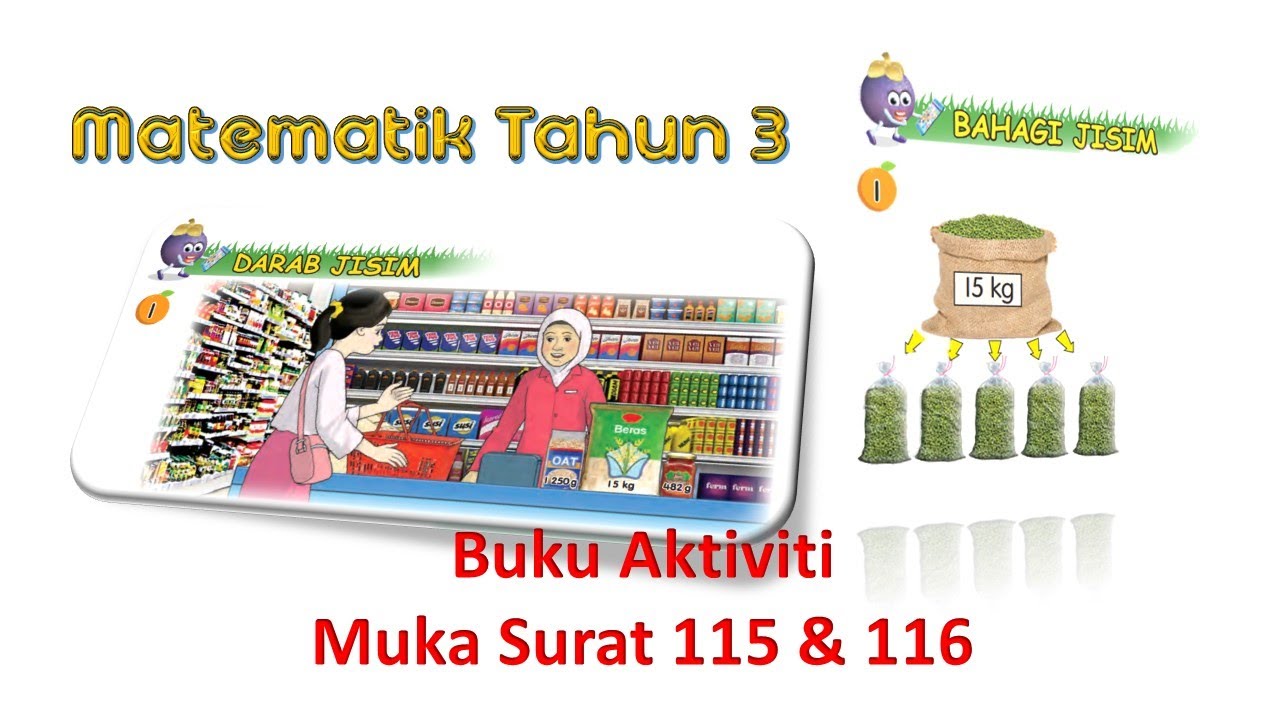 DARAB dan BAHAGI JISIM Matematik Tahun 3 - YouTube