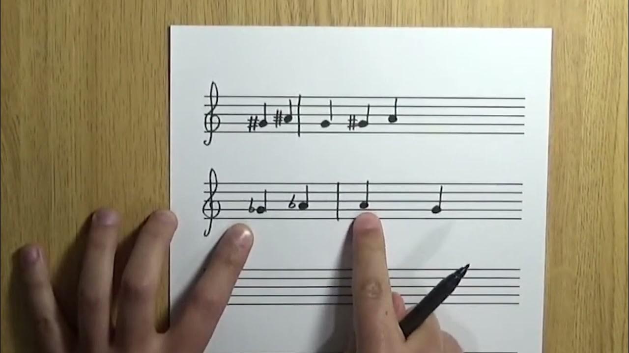 Curso de Solfeo #22 - Lección 5: Sostenidos, Bemoles y Becuadro. Cuando usar Sostenido o Bemol ...