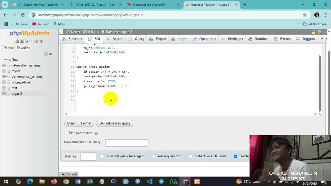 Tugas 2 BASIS DATA-Praktikum SQL dan DML - YouTube