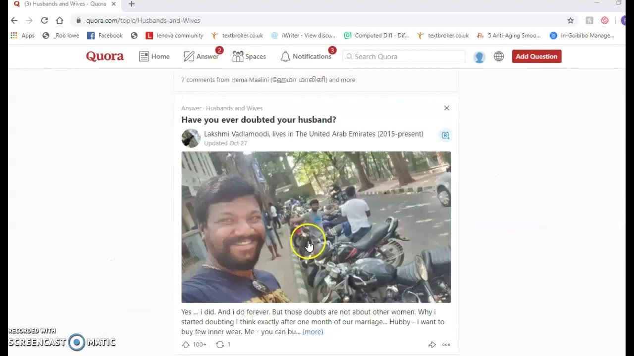 How to know who asked the question on QUORA In 30 seconds - YouTube