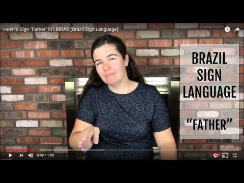 How to Sign "Father" in LIBRAS (Brazil Sign Language) - YouTube