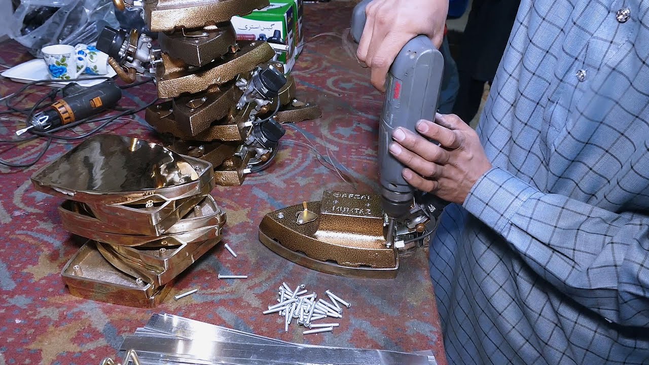 How to make Gas Iron with Automatic Ignition Switch - YouTube