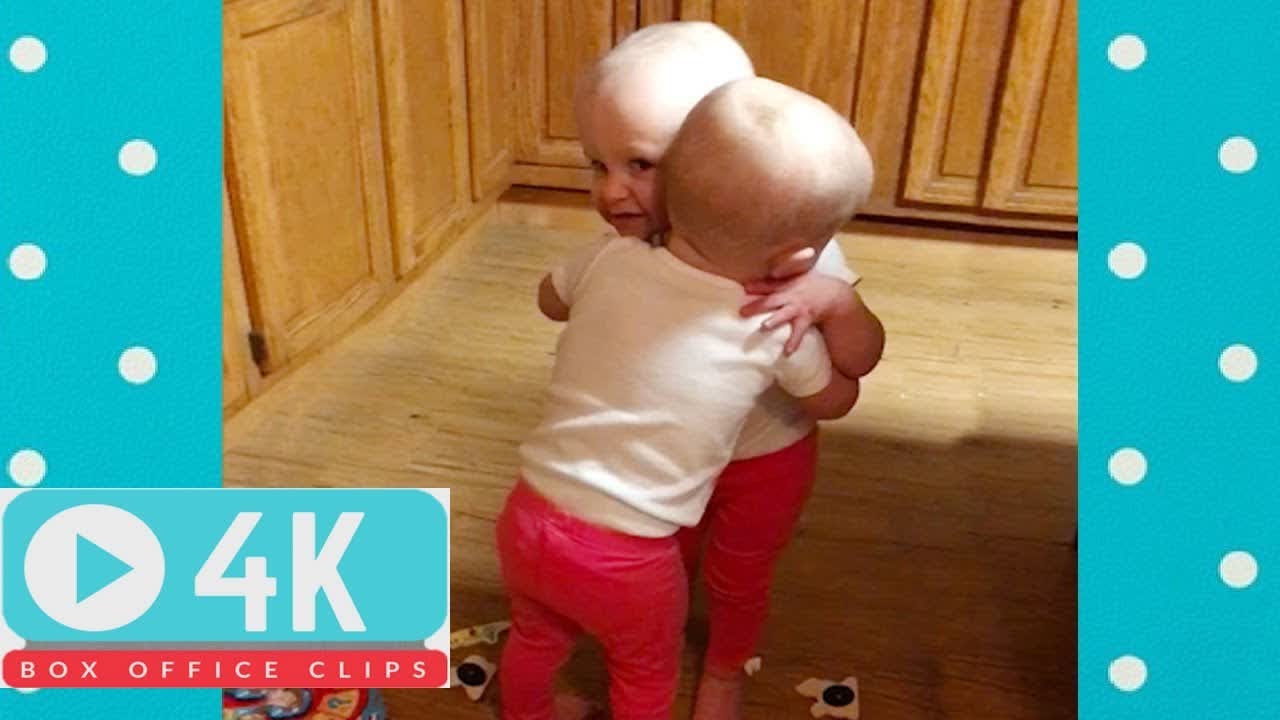 ADORABLE TWIN BABIES HUGGING EACH OTHER| Funny Babies and Pets - YouTube