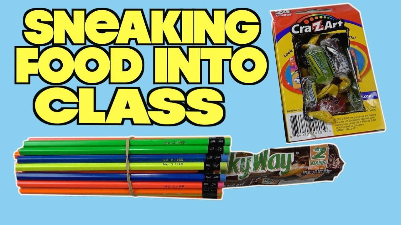 5 Ways To Eat Food In Class Without Getting Caught -SCHOOL LIFE HACKS ...