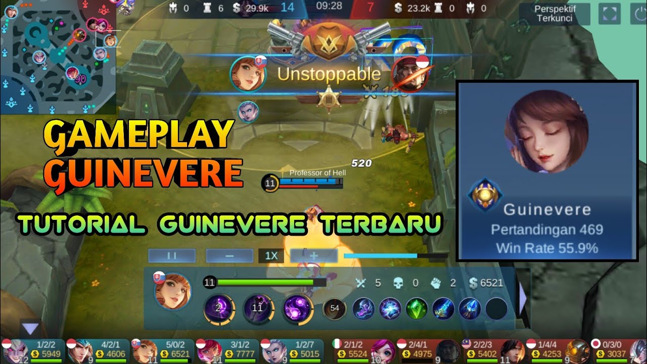 TUTORIAL GUINEVERE TERBARU || TUTORIAL GUINEVERE 2021 || GAMEPLAY ...