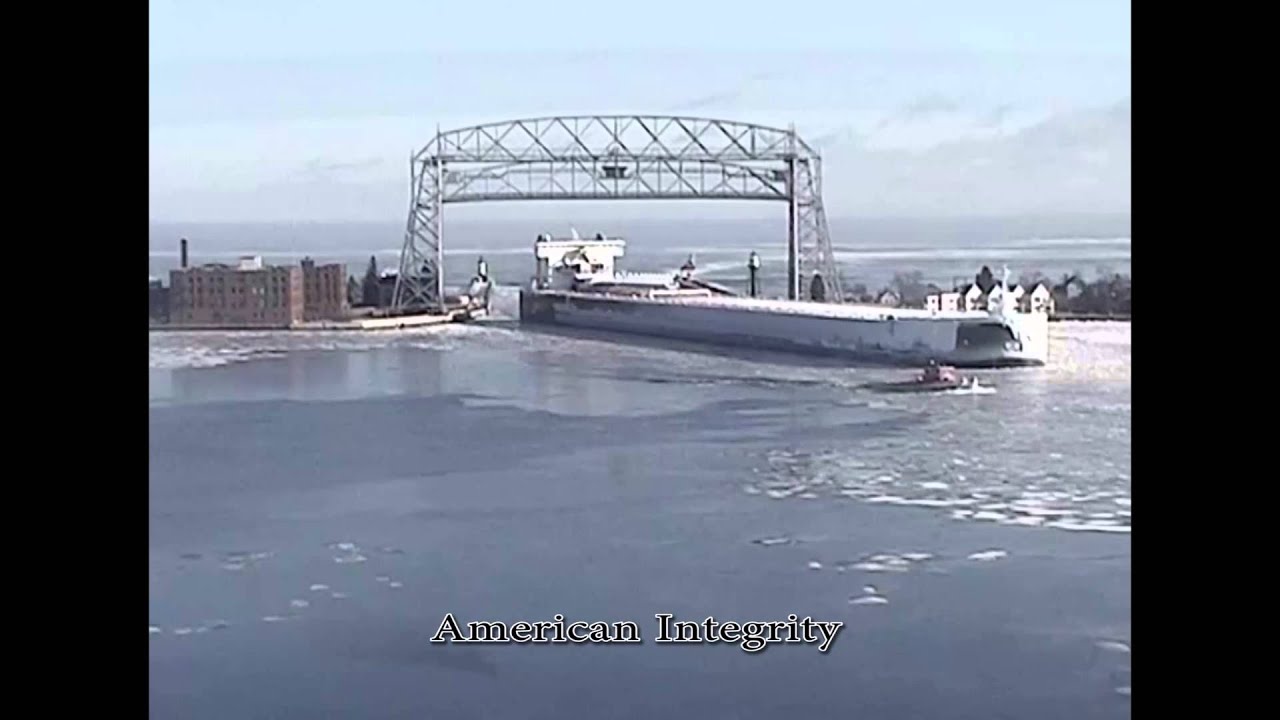 American Integrity arrived Duluth 01/07/2015 - YouTube