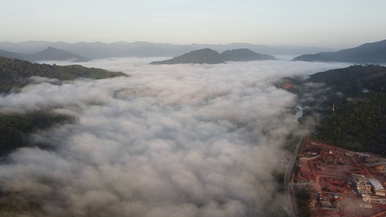 Aerial View Sekitar Pinggir Bandar Jeli Kelantan - YouTube