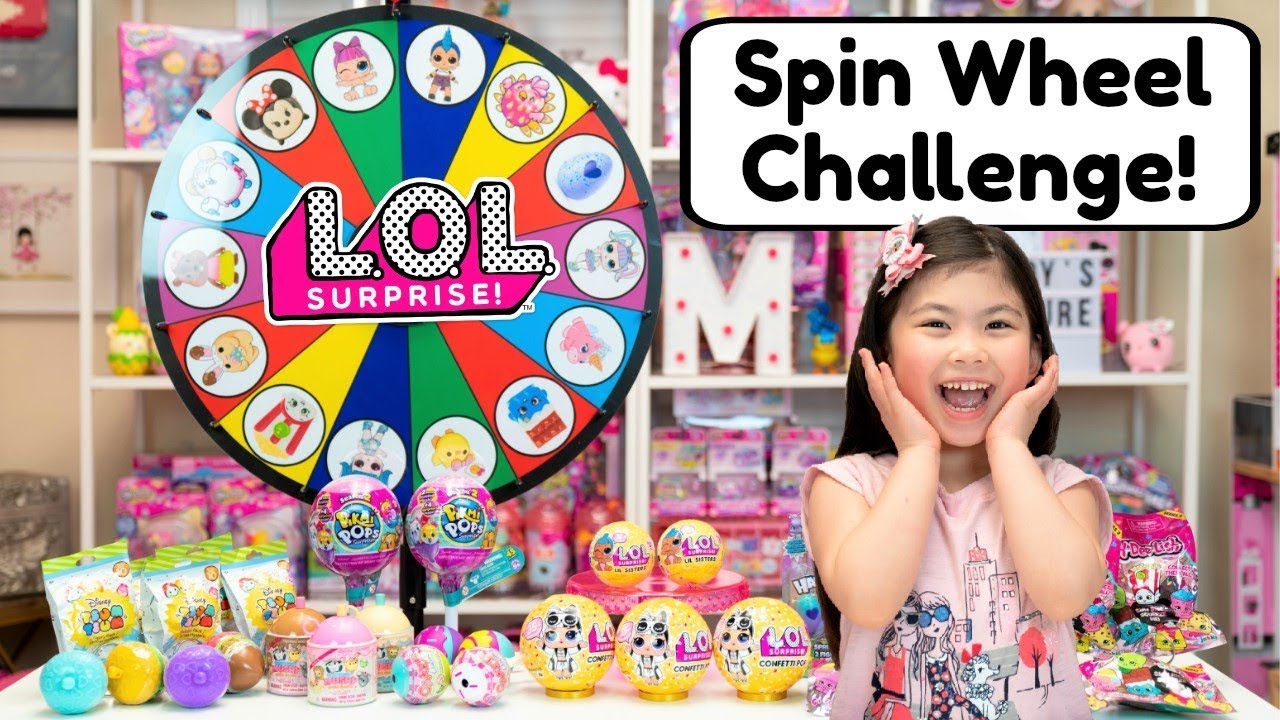 LOL SURPRISE MYSTERY WHEEL OF TOYS CHALLENGE! L.O.L. SERIES 3 WAVE 2 ...
