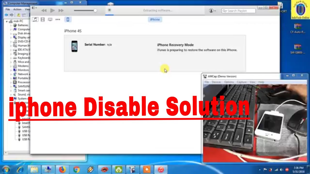 How to restore or update iphone 4s - YouTube