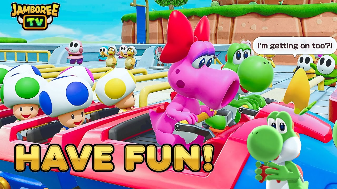 Super Mario Party Jamboree TV Carnival Coaster Yoshi and Birdo Haunted ...