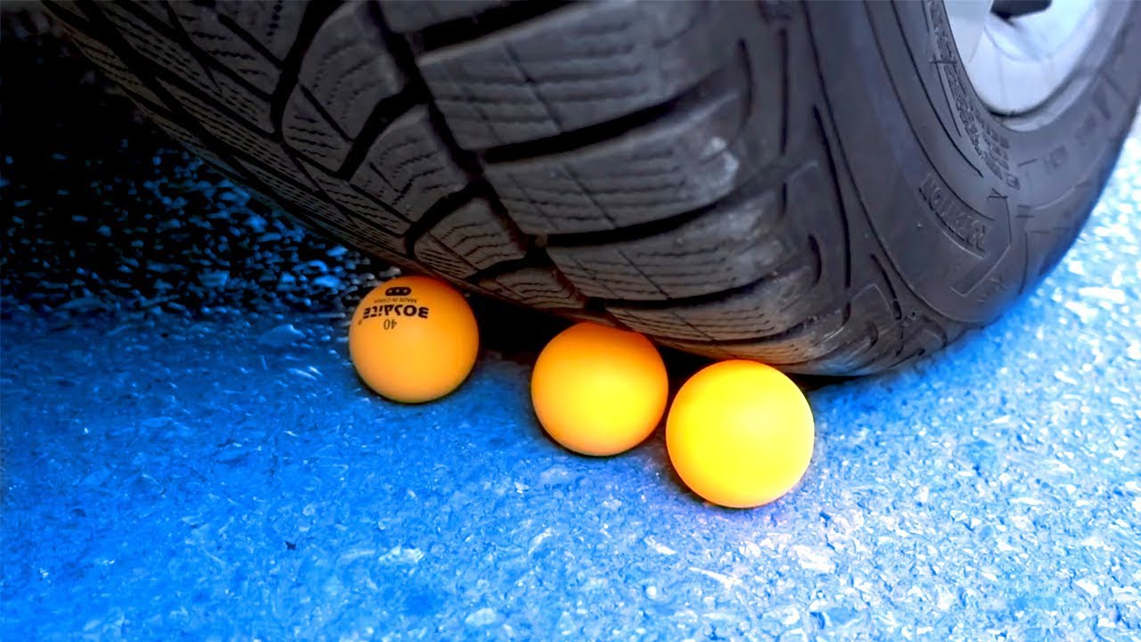 TOP 20 EXPERIMENTS: MINI BALLS VS CAR || Crushing Crunchy And Soft ...