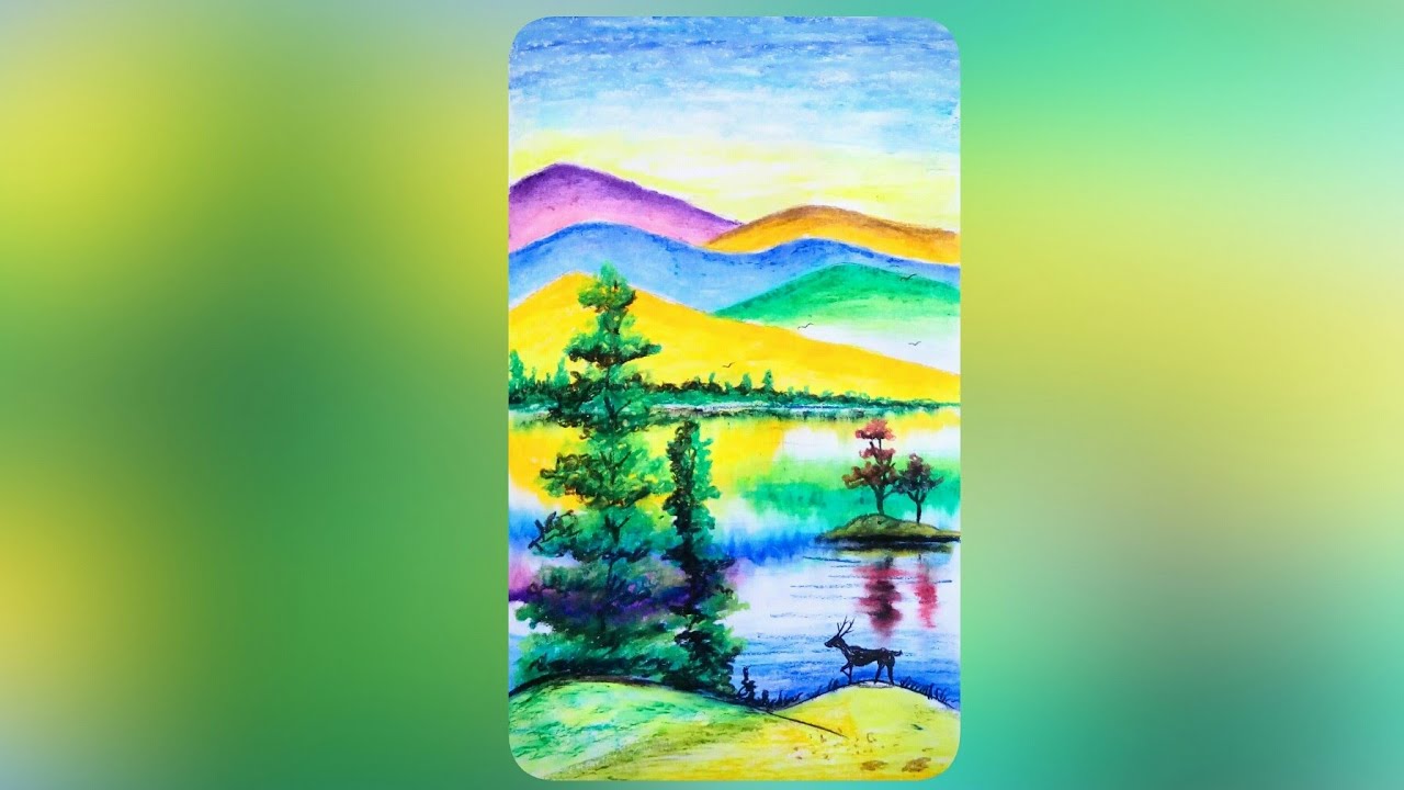 Pastel drawing '8' step by step - YouTube