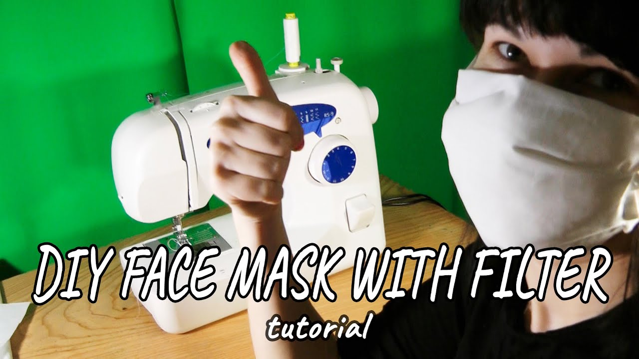 DIY Face Mask With Filter | How to Sew at Home Tutorial - YouTube