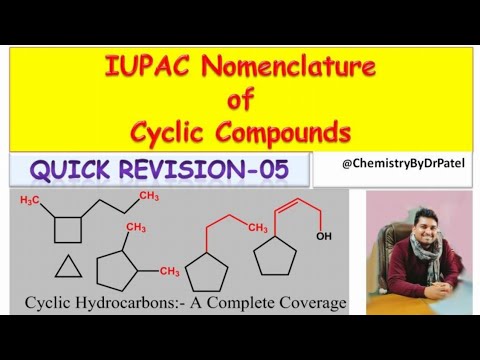 IUPAC Nomenclature of Cyclic Compounds #iupac #organicchemistry # ...