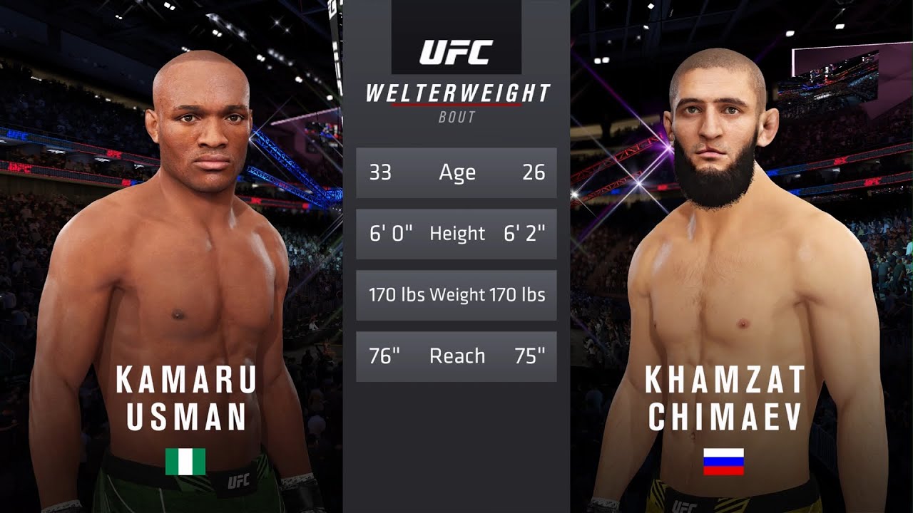 UFC 294 USMAN VS CHIMAEV (SIM) - YouTube