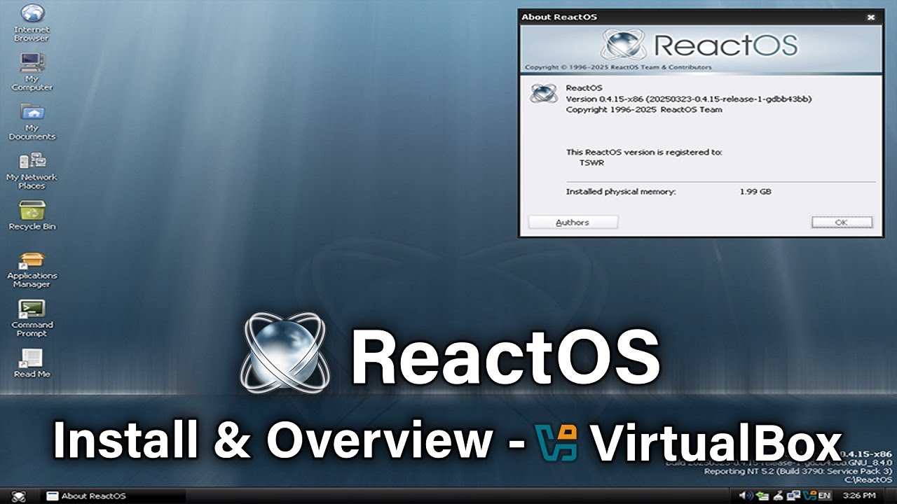ReactOS : The Windows-like Operating System - YouTube