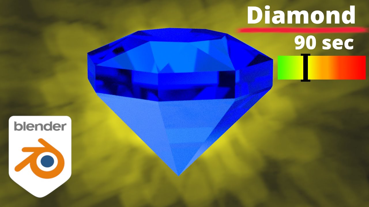 Diamond in Blender - HowToModel - YouTube