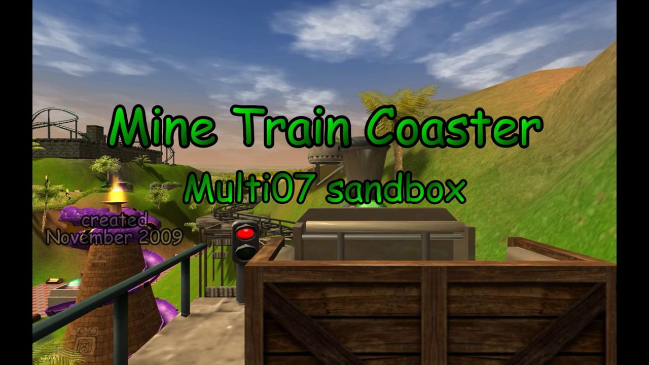 RCT3 Mine Train Coaster - Multi07 sandbox - YouTube