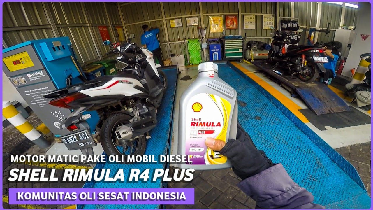 OLI MOBIL DIESEL UNTUK MOTOR MATIC | Shell Rimula R4 Plus | TRAVELOJOL ...