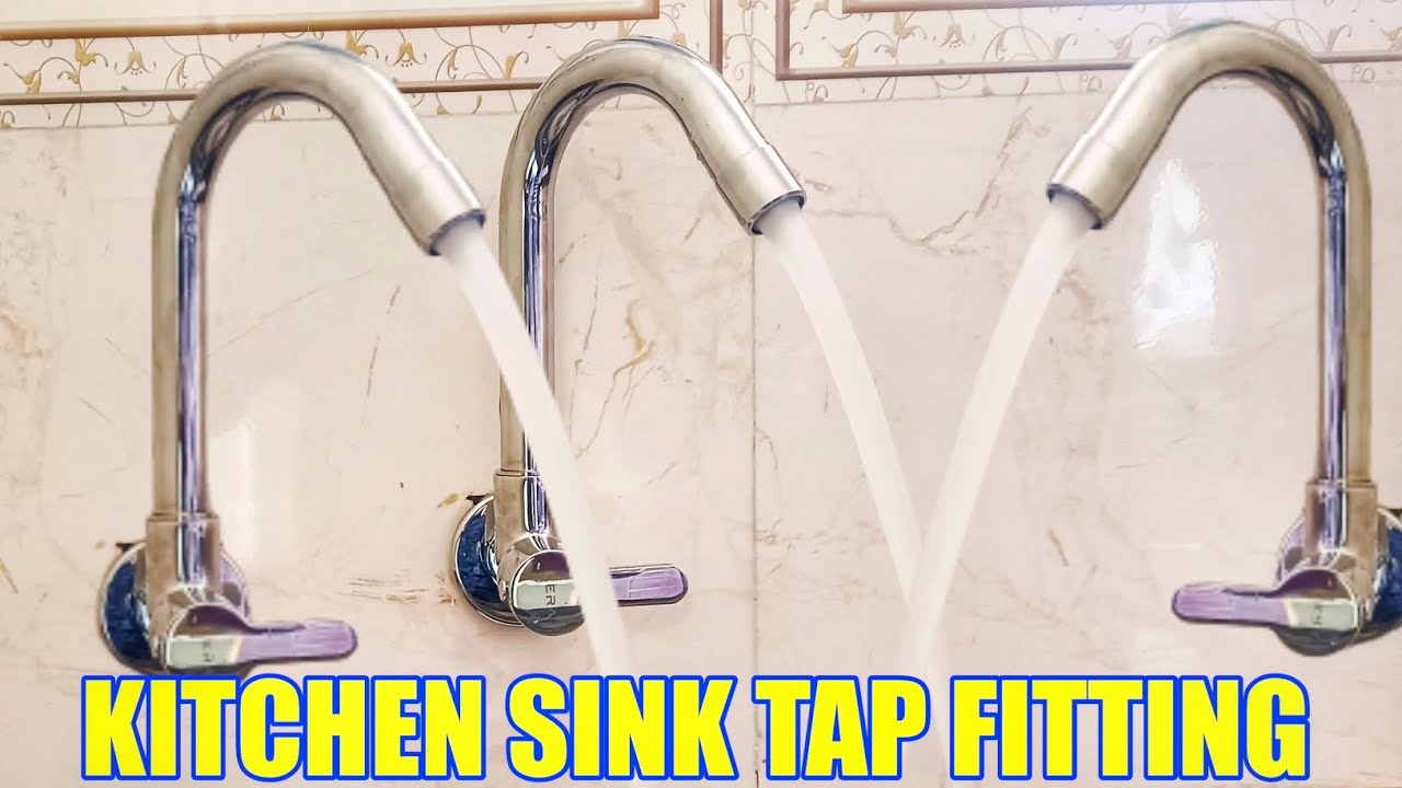 How to install kitchen sink tap | kitchen tap connection | kitchen tap ...