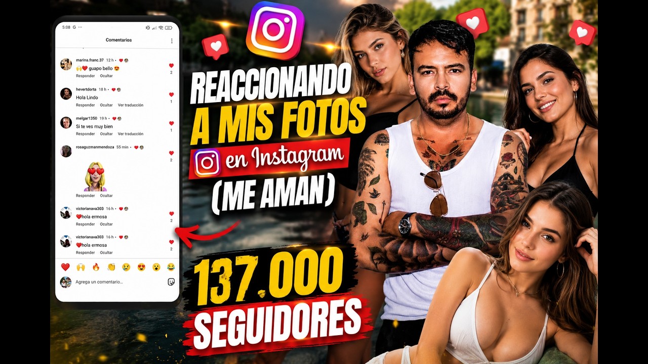 Reaccionando a mis fotos en Instagram (Me Aman) - 137.000 seguidores ...
