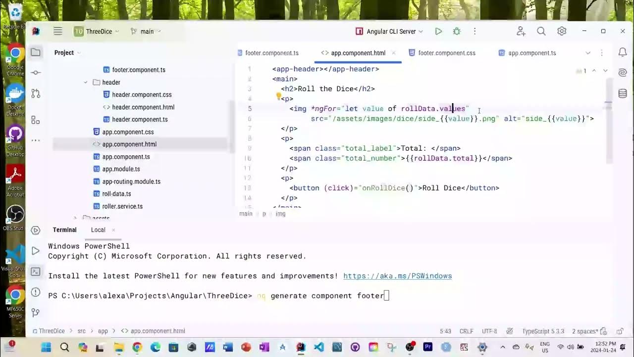 SYST24444 - ThreeDice Angular - Winter 2024 - YouTube
