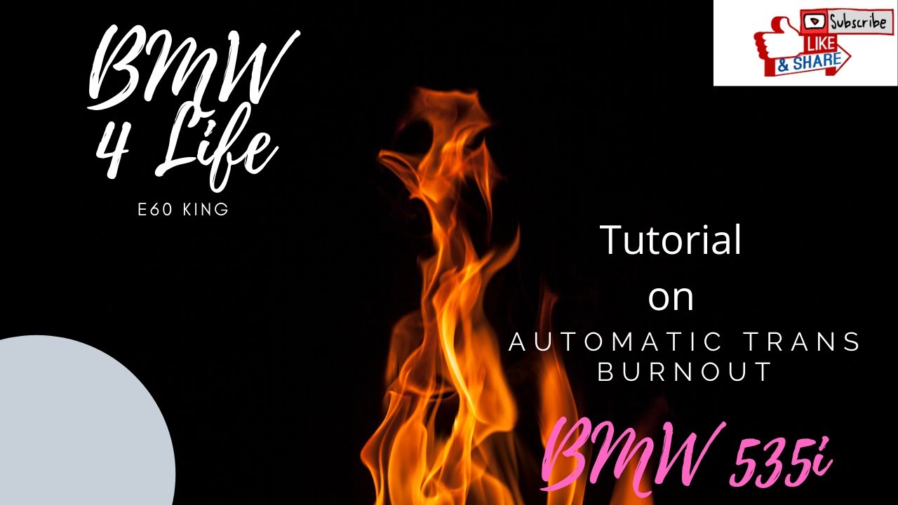 BMW burn out tutorial - YouTube