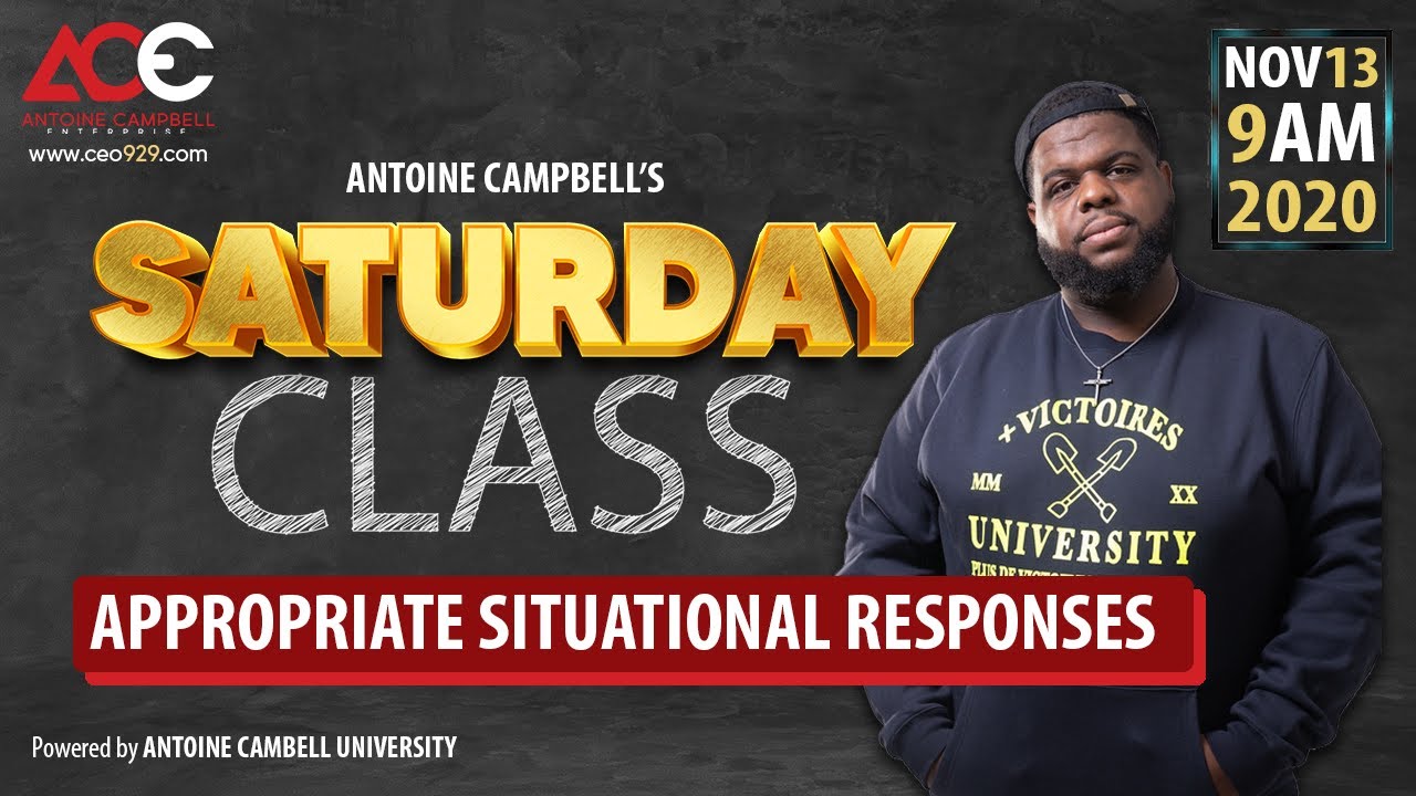 SATURDAY CLASS-( Appropriate Situational Responses) - live sales ...