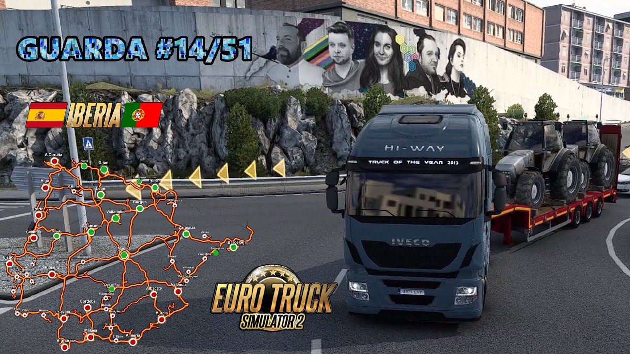 Euro Truck Simulator 2 Gameplay DLC Iberia Portugal GUARDA #14/51 - YouTube