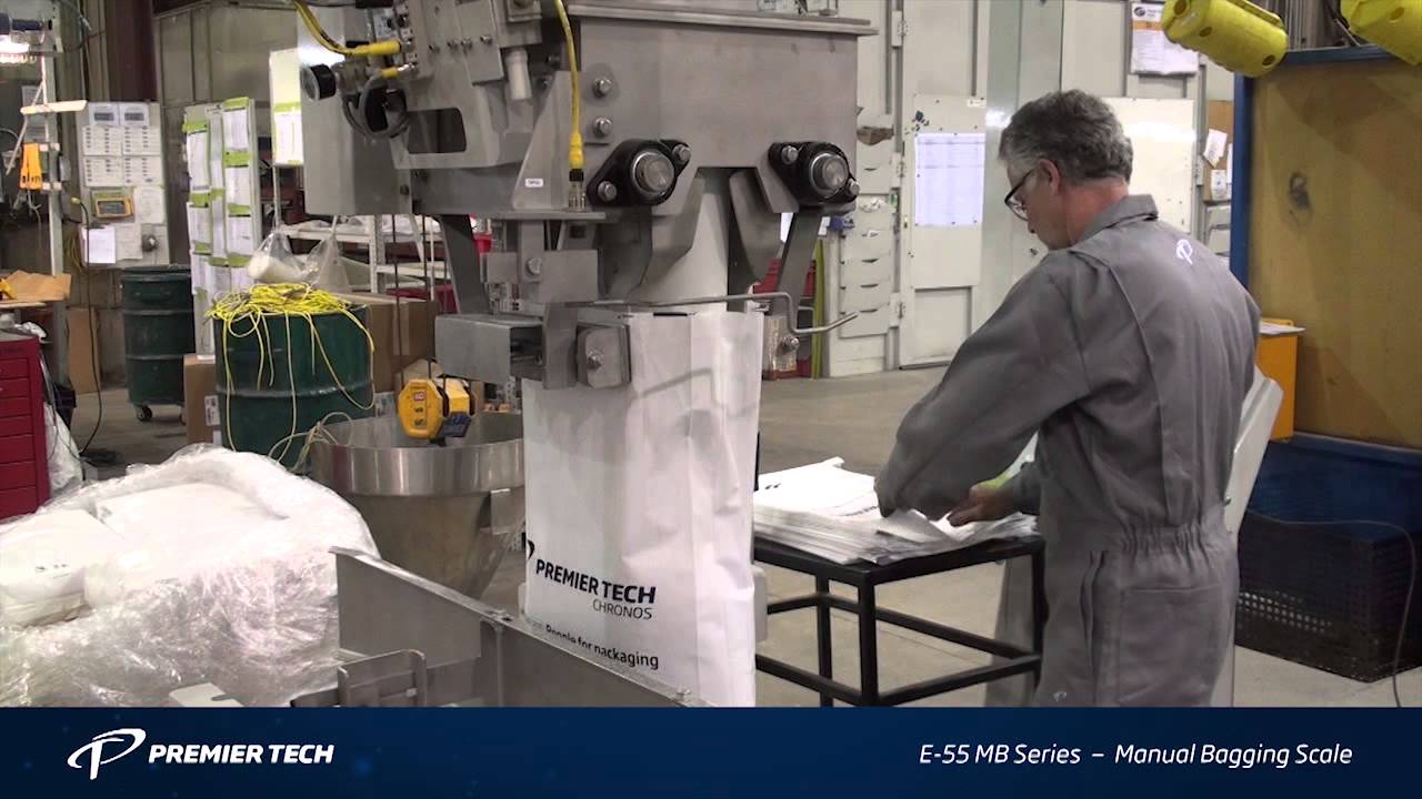 Manual Bagging Scale for free flowing products (E-55 MB Series) - YouTube