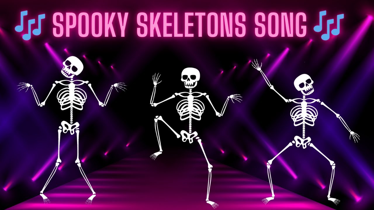Spooky Scary Skeletons💀|Spooky Scary Skeletons Dancing|Halloween Song ...
