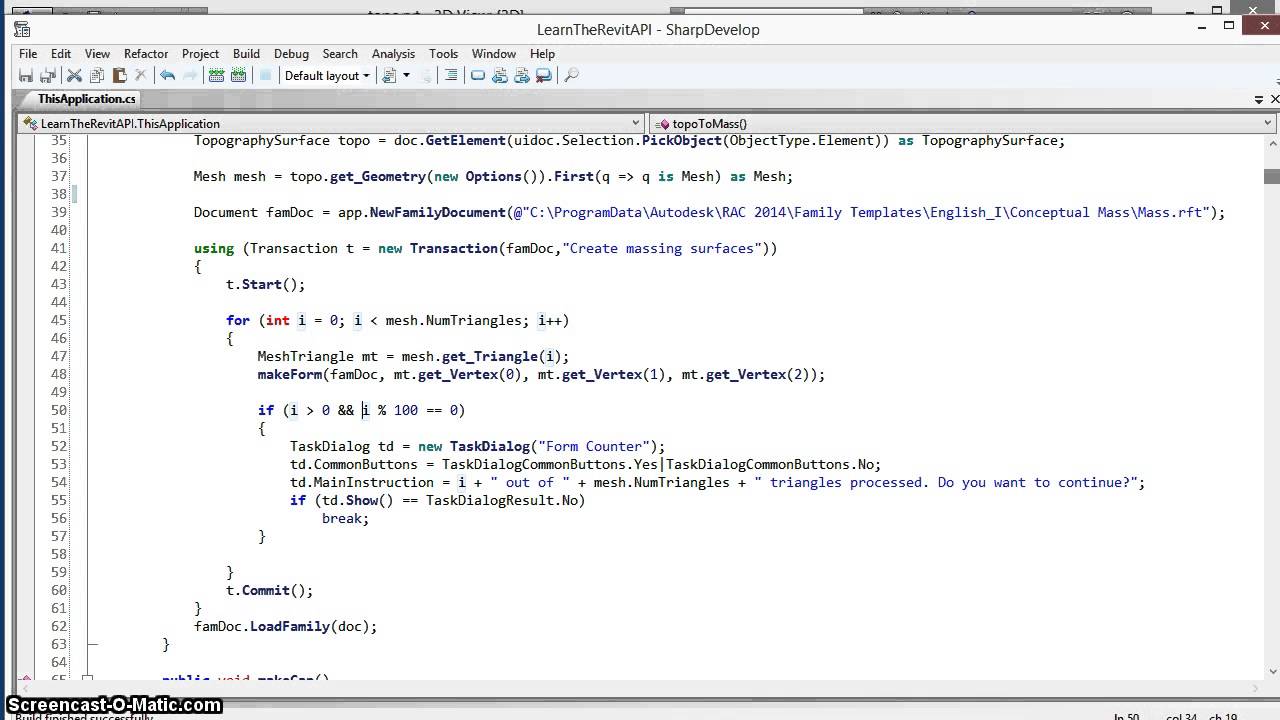 Creating a Revit mass from Toposurface geometry - YouTube