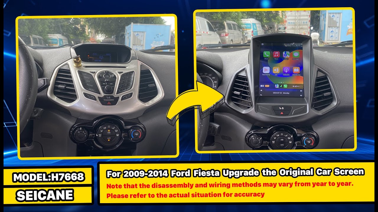 Install & Review: Android Auto CarPlay Radio for Ford Fiesta (2009-2014 ...