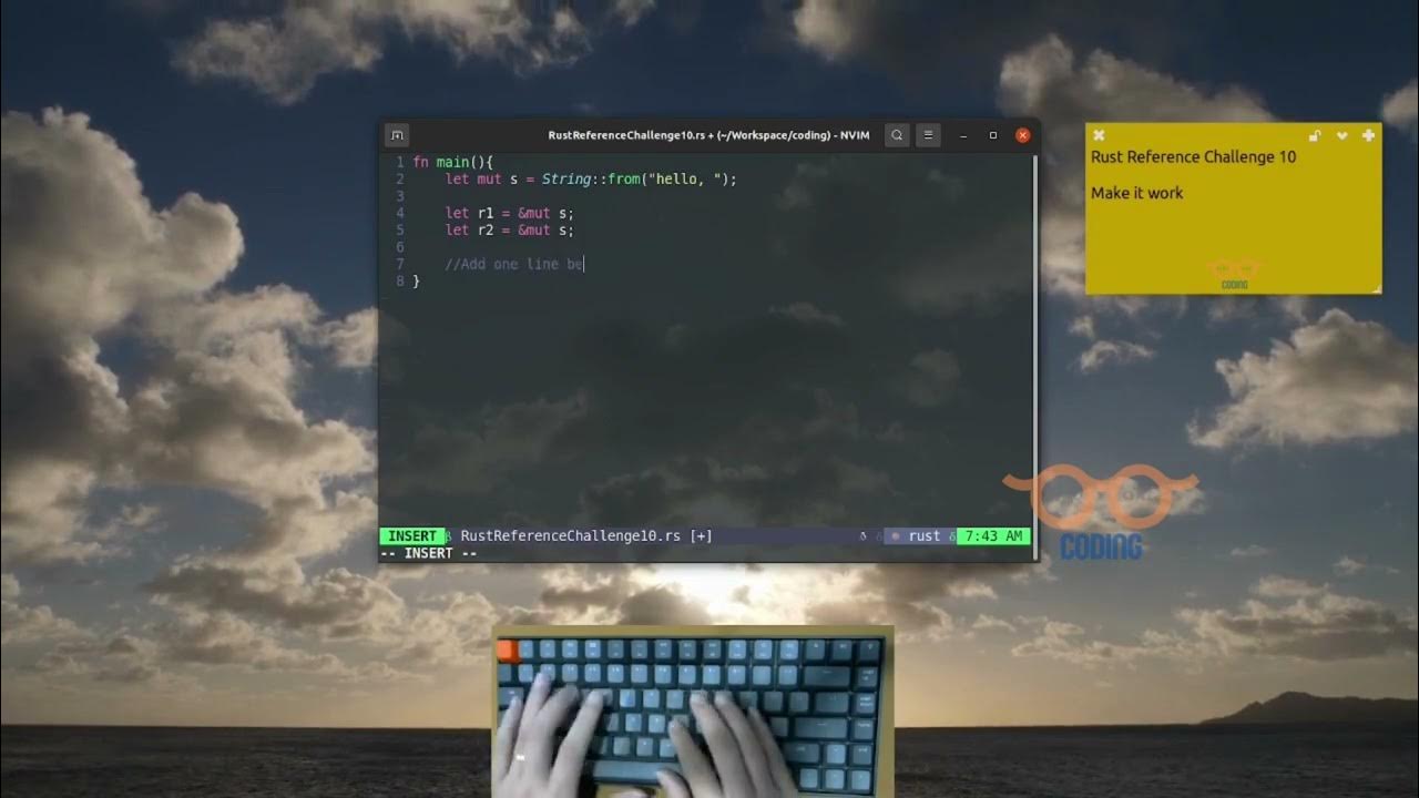 Learning Rust Programming - Reference - Challenge 10 #coding #asmr #programming #rust - YouTube