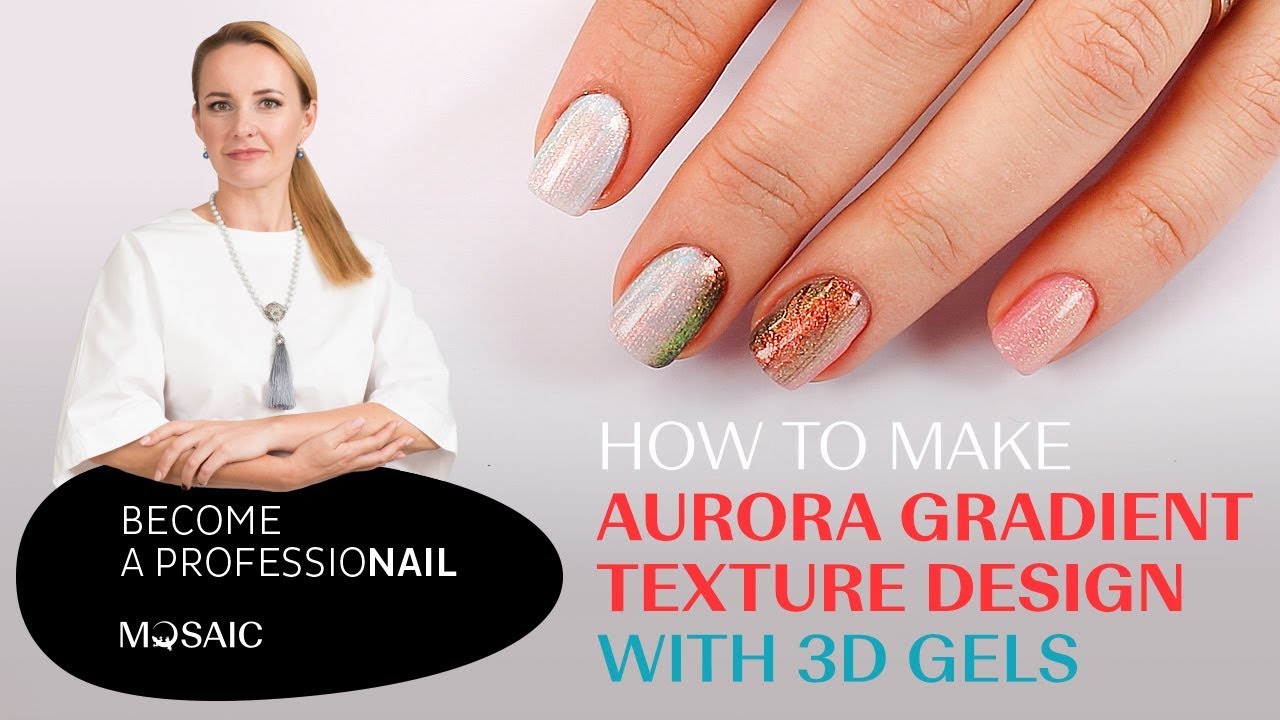 How to make Aurora gradient texture design with 3D gels - YouTube