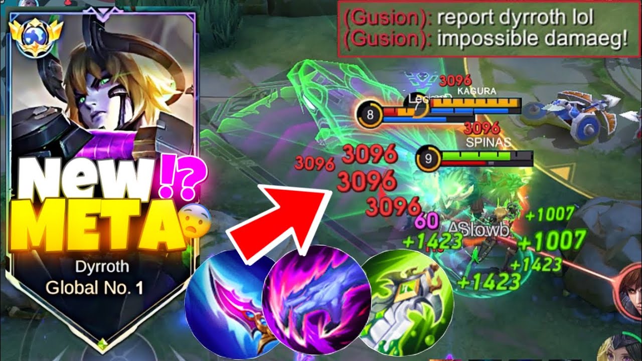NEW META DYRROTH GUIDE TO 1 SHOT HIGH SHIELD META HEROES🔥JUNGLE ...