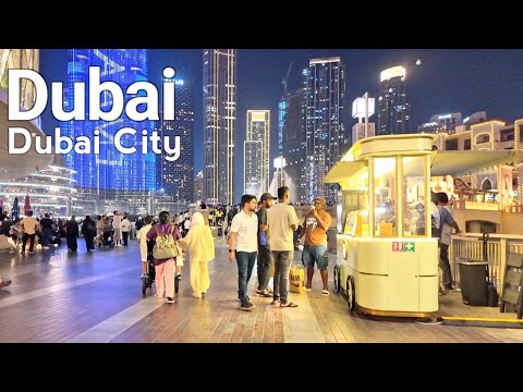 Dubai 4K🇦🇪 Amazing Dubai City, Downtown Dubai Walking Tour