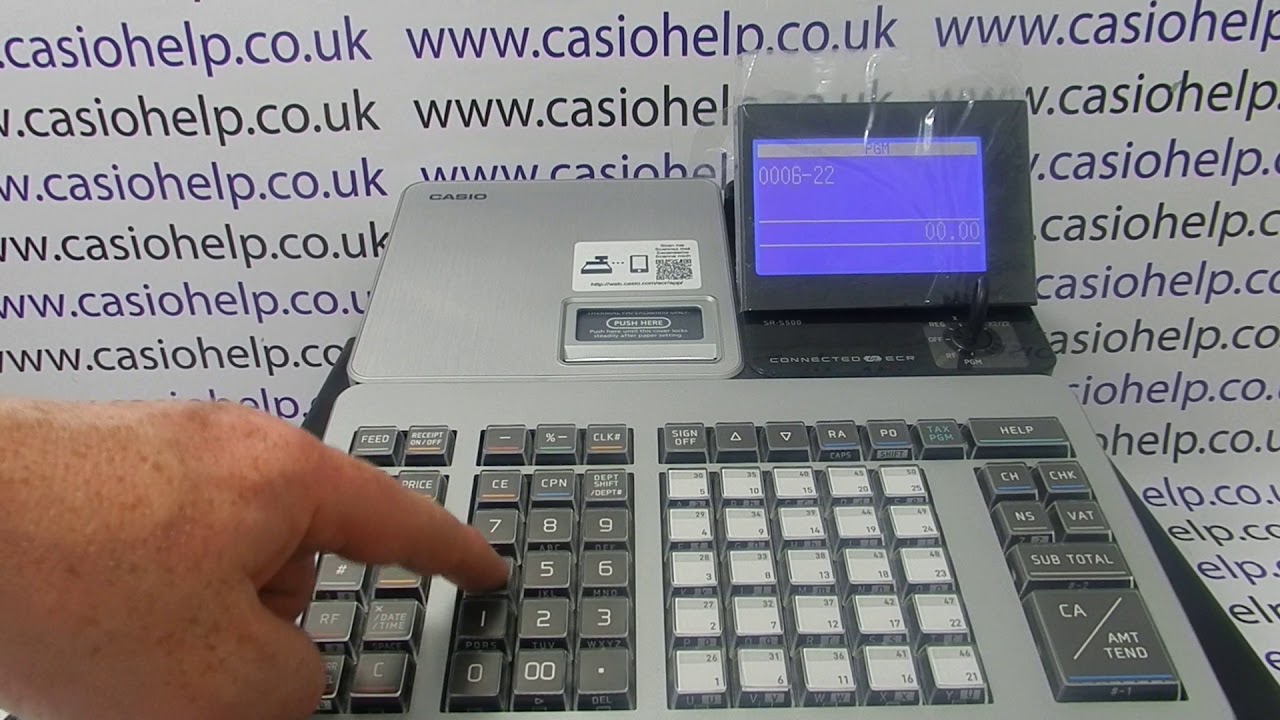 How To Program The Copy Receipt Function On The Casio SR-S500 / PCR ...