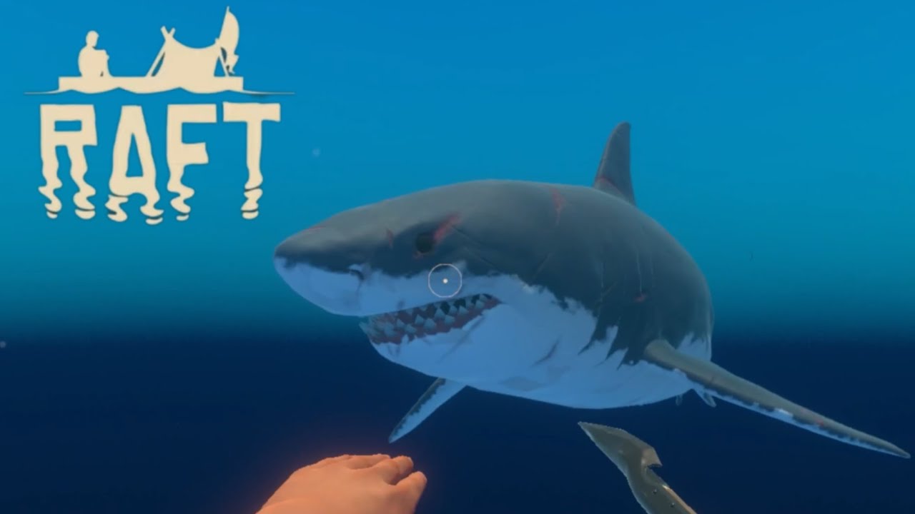 Raft Part 5 - Shark Hunting & The Trading Post! 🦈 - YouTube
