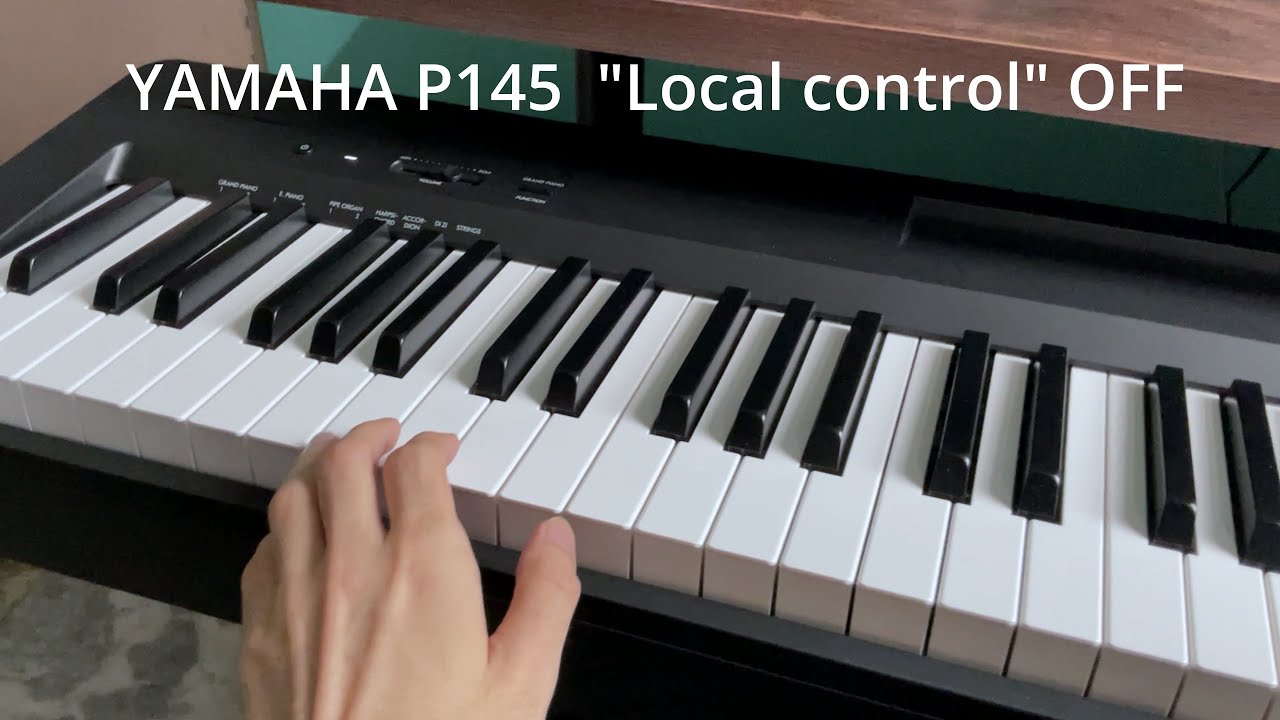 How to turn off local control in Yamaha P145 - YouTube