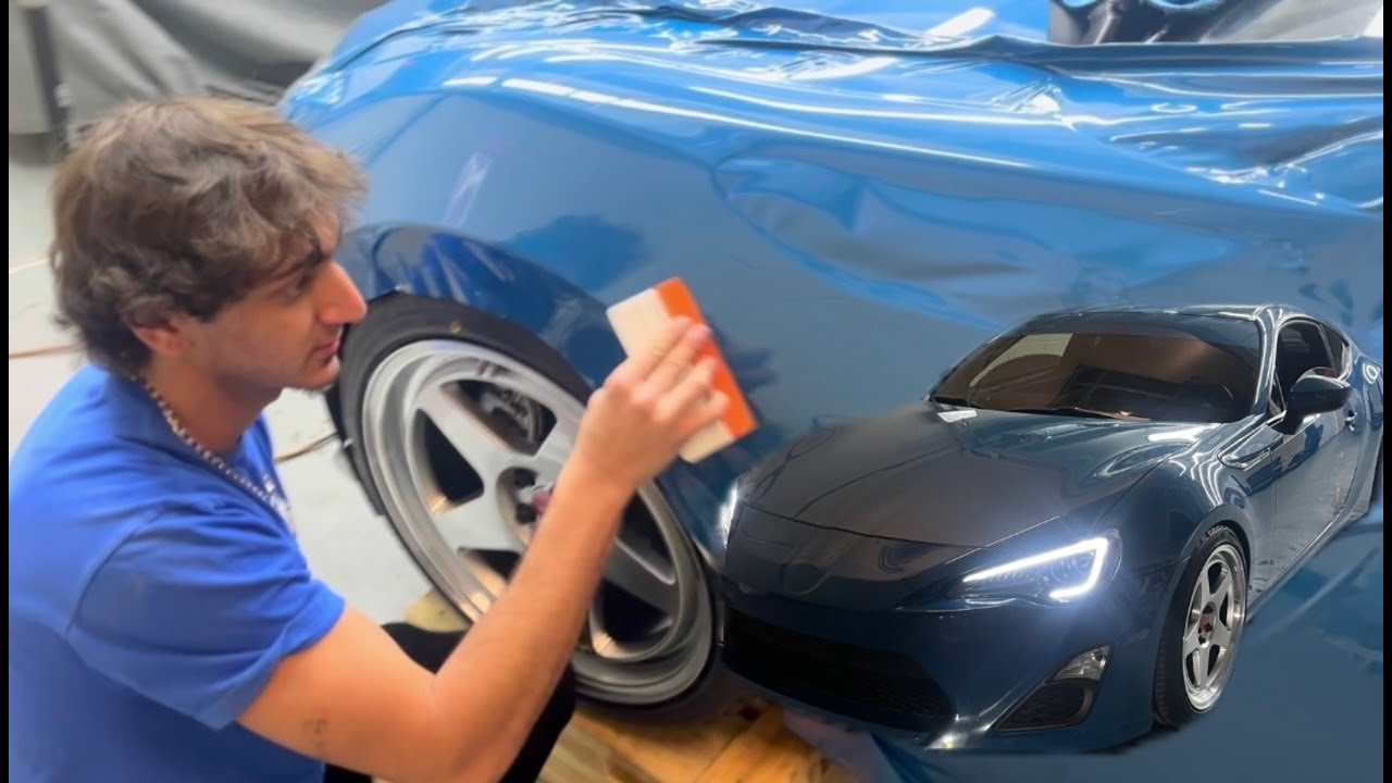 SCION FRS LAGUNA SEGA BLUE ASMR/TIMELAPSE VEHICLE WRAP - YouTube