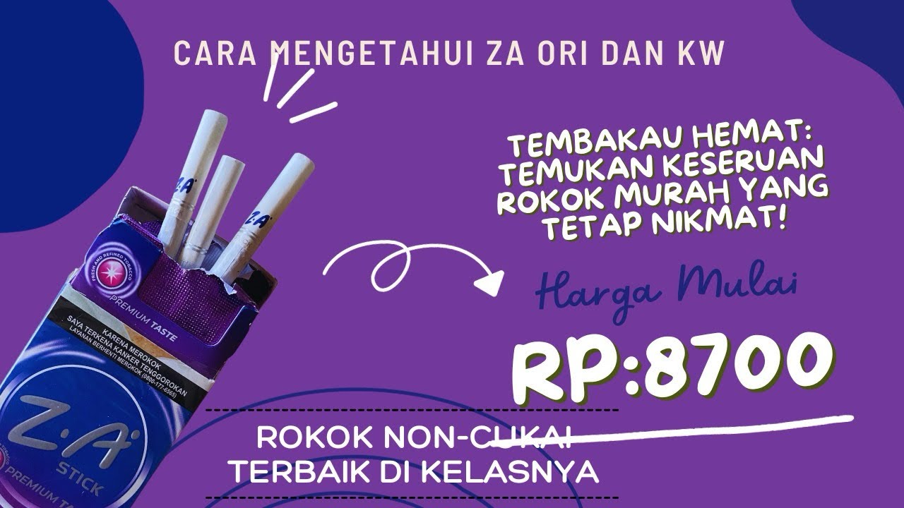Rokok Non-Cukai Za Stick: Hemat, Enak, dan Nikmat! 🚬💨 | Review Terbaru ...