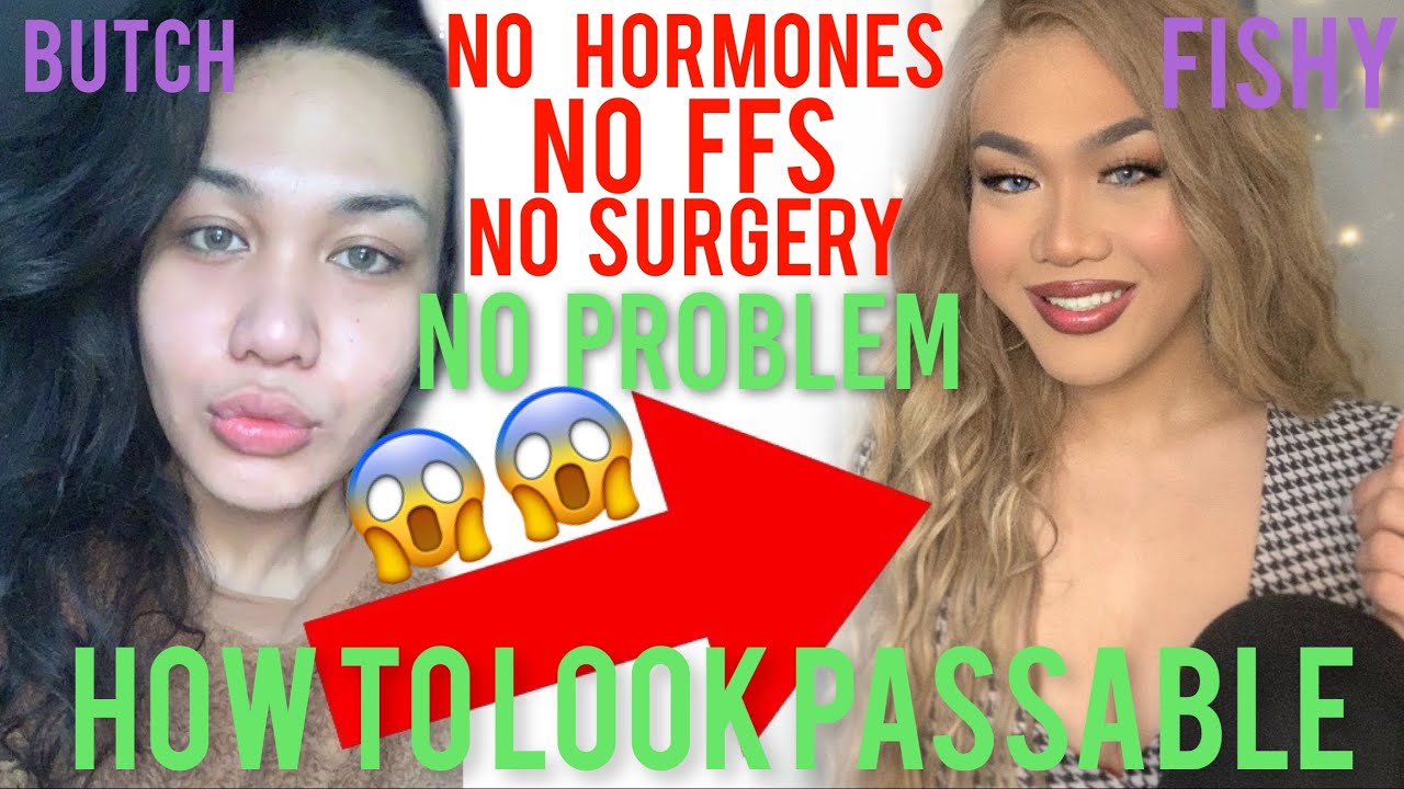 HOW to look FISHY / FEMININE * Natural TRANS Everyday PASSABLE * Make ...