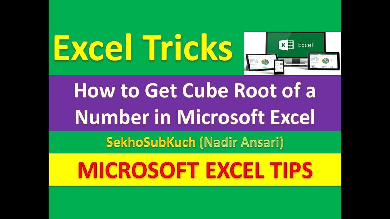 How To Get Cube Root Of A Number In Microsoft Excel Excel Tips And how-to-get-cube-root-of-a-number-in-microsoft-excel-excel-tips-and
