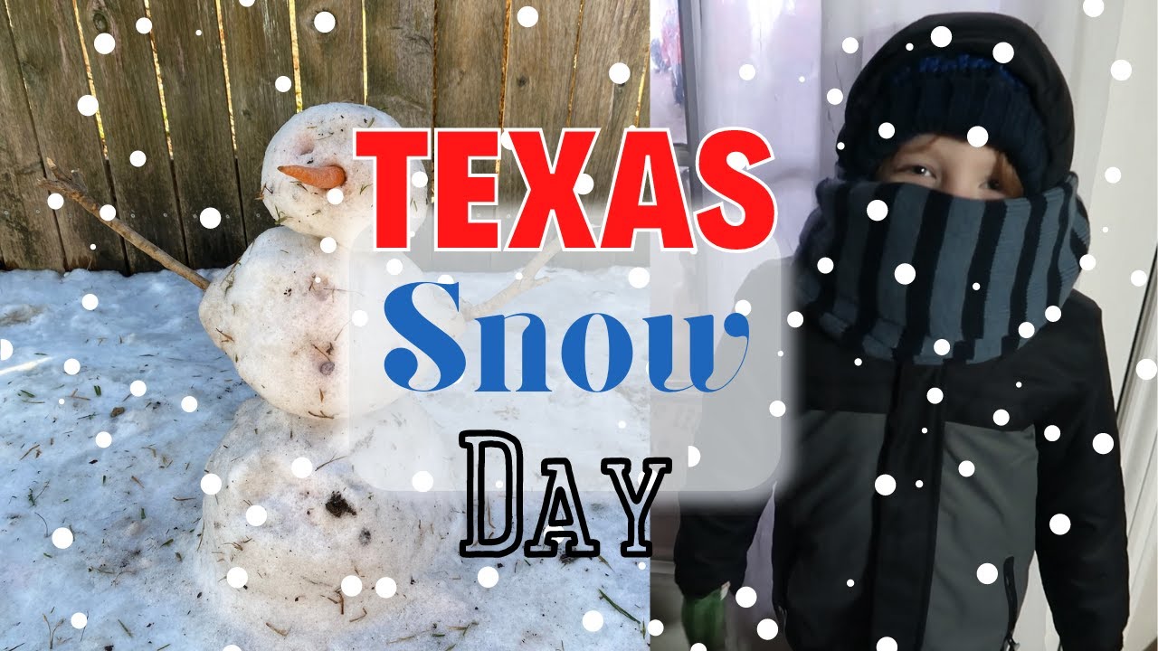 Texas Snow Day 2022 - YouTube