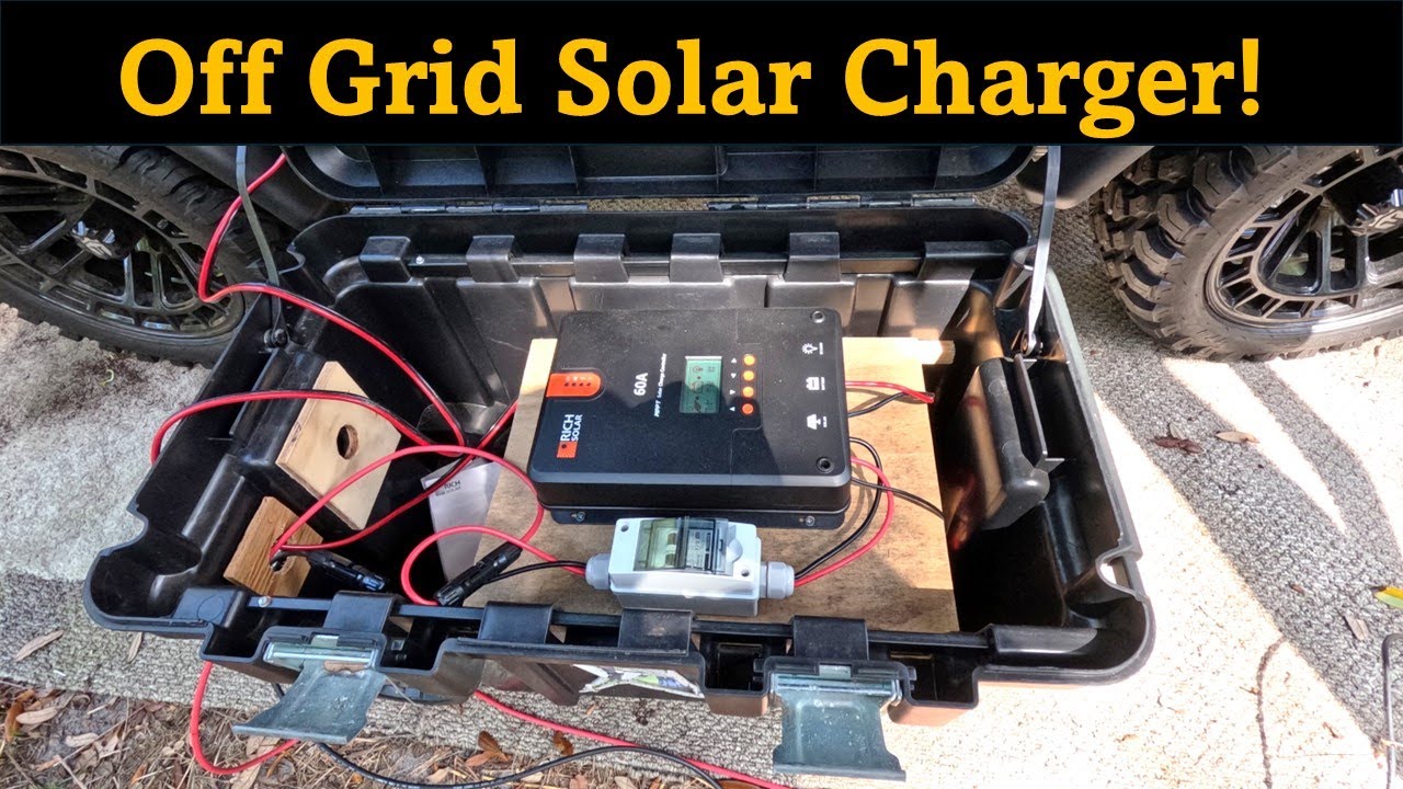 DIY Solar Golf Cart Charger in a Portable Toolbox! - YouTube